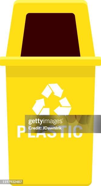 Modern Plastic Garbage Or Recycling Bins With Color Code High Res Vector Graphic Getty Images