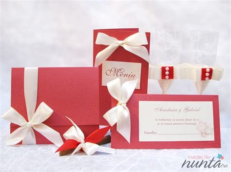 Meniu Ruby Accesorii Nunta Meniuri ForeverAfter Ro