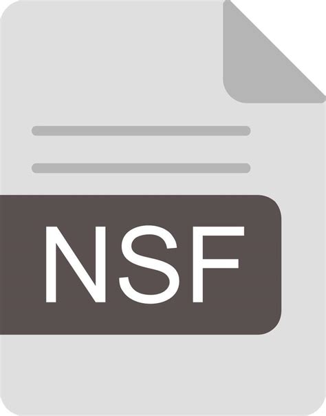 Nsf File Format Flat Icon 43329999 Vector Art At Vecteezy