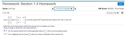Solved Homework Section 1 1 Homework Save Score 0 Of 1 Pt