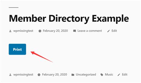 Print Wordpress Post Or Page With Just One Click Wp Missing