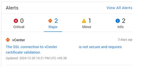 PowerStore Alert X The SSL Connection To VCenter XXXX Is Not Secure Dell US