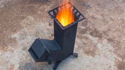 Homemade Wood Burning Rocket Stove Youtube