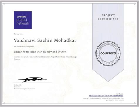vaishnavi mohadkar on linkedin datascience coursera linearregression python