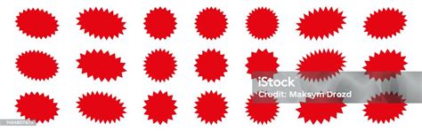 Sunburst 프로모션 태그 파열 스티커 프로모션 배지 스타 버스트 연설 거품 폭발 스타 버튼 벡터 일러스트 레이 션입니다 Starburst Bush에 대한 스톡 벡터