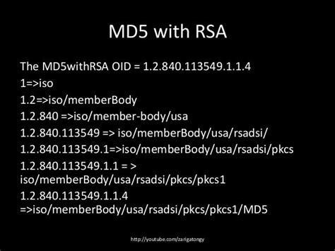 X509 Certificate Structure Oid Represenation Of Algorithmidentifier