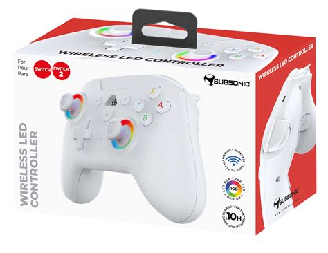 Wireless Led Controller For Switch 2 And Switch White Subsonic Wireless Led Controller For Switch 2 And Switch White Subsonic