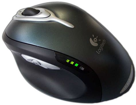 Logitech MX 1000 Laser Cordless Mouse Black USB PS 2 Ipi Computer