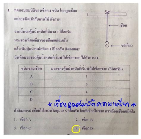 เฉลย O Net วิทยาศาสตร์ ป 6 ปีการศึกษา ครูวุฒิ สอนวิทย์