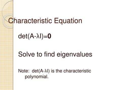 PPT Section 5 1 Eigenvectors And Eigenvalues PowerPoint Presentation ID 1157157