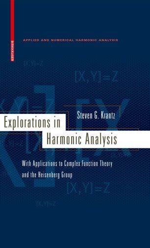 Explorations In Harmonic Analysis SpringerLink