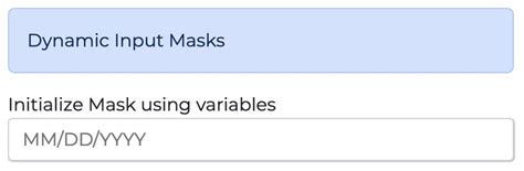 form dynamic input masks form posted on