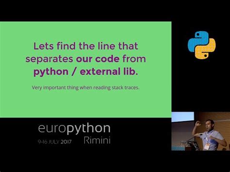 Europython Talk Practical Debugging Tips Tricks And Ways To Think From Europython Conference