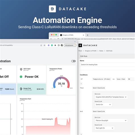 You Can Use Datacakes Current Rule Engine To Send Class C Downlinks