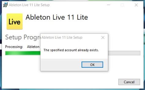 i cannot uninstall ableton live lite from my computer it displays me this error message i even
