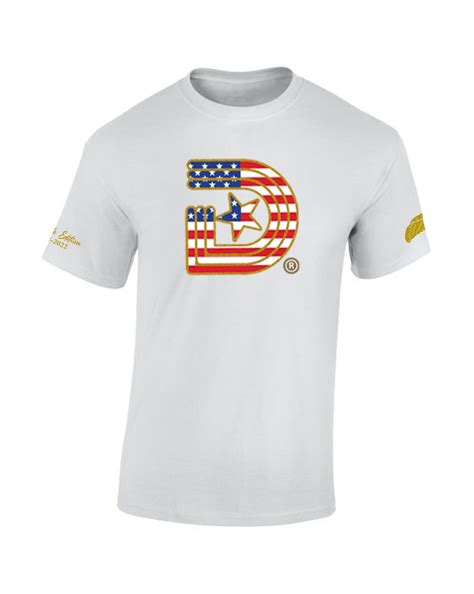 Triple D White Star Spangled Tee Decade Edition Triple D Gear Llc