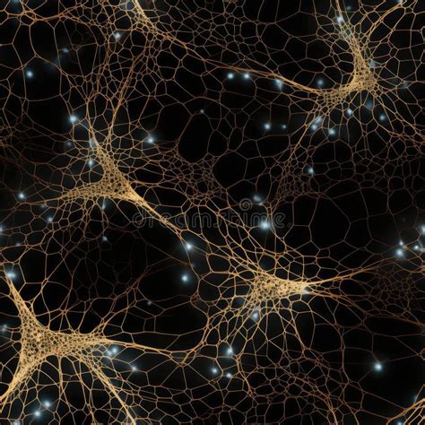 Abstract Illustration Of Neural Network Seamless Background And Texture Stock Illustration