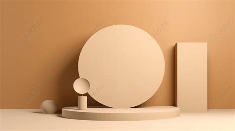 제품 배경의 멋진 3d 렌더링 베이지 디스플레이 연단 연단 배경 제품 디스플레이 배경 베이지 배경 이미지 Hd 연단 제품 디스플레이 베이지 배경 사진 무료
