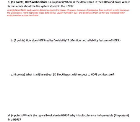 Solved Where Is The Data Stored In The Hdfs And How Where