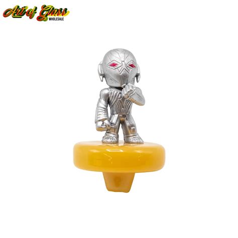 Glass Carb Cap W Acrylic Cartoon Character Assorted Characters Art