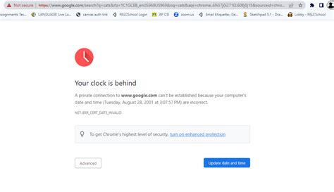 How Do I Resync Reset My Date And Time PALCS HelpDesk