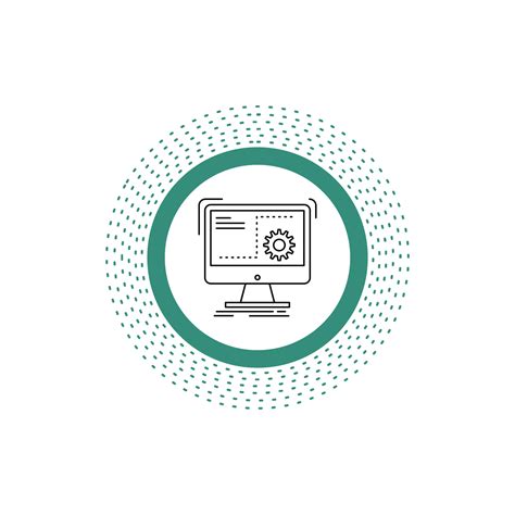 Command Computer Function Process Progress Line Icon Vector