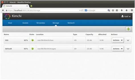 Manage Kvm Qemu With Kimchi A Virtual Machine Management Web Interface