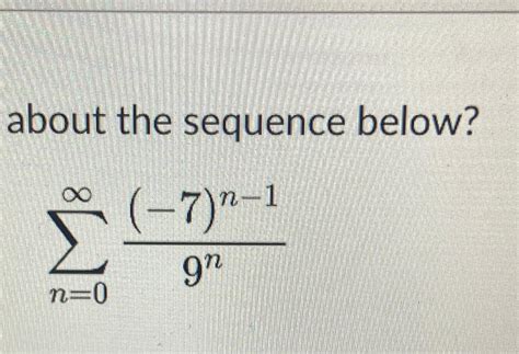 Solved Find The Sn Formula For The Sequence