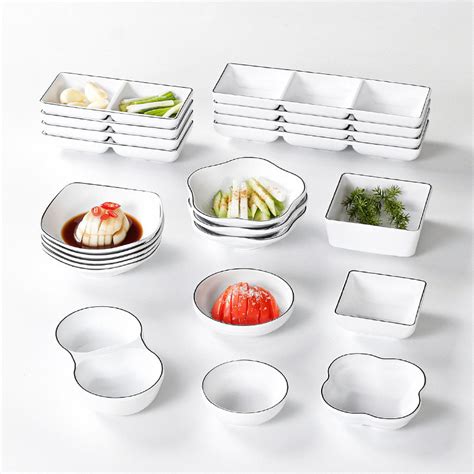 【樂購百貨】美耐皿密胺餐具碟子商用餐廳烤肉味碟三格調料碟蘸水蘸料碟小吃盤 蝦皮購物