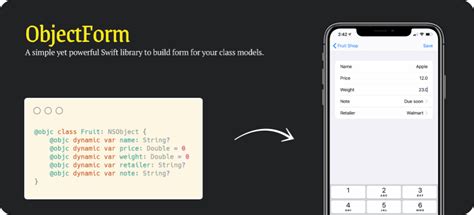 A Simple Yet Powerful Swift Library To Build Form For Your Class Models