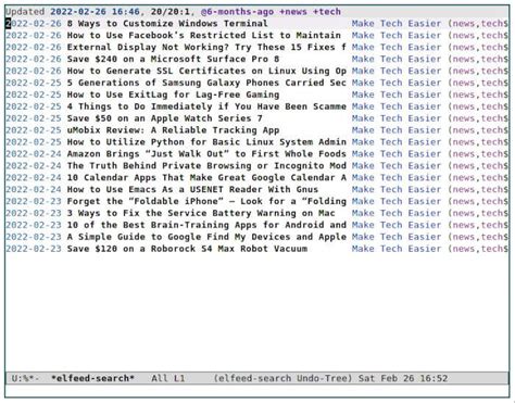 How To Use Emacs For RSS With Elfeed Make Tech Easier