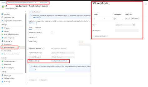 Azure How To Retrieve Basic Information In Application Proxy Ssl Certificate Using Graph Api