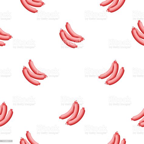 원활한 패턴 추상 요소 소시지 정육점 벡터 디자인 스타일 배경 일러스트레이션 0명에 대한 스톡 벡터 아트 및 기타 이미지 0명 고기 굽기 Istock