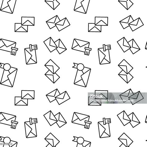 폴리그래피 및 웹사이트에 대한 선 아이콘으로 만든 표시 및 삭제 기호로 감싸는 매끄러운 벡터 반복 패턴 0명에 대한 스톡 벡터 아트 및 기타 이미지 Istock