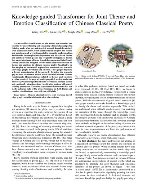 Pdf Knowledge Guided Transformer For Joint Theme And Emotion