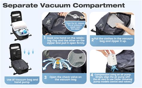 Vgcub Vacuum Backpack Travel With Pump Vacpack System