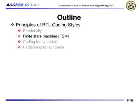 Ppt 99 1 Under Graduate Project Rtl Coding Style Powerpoint Presentation Id 2196221