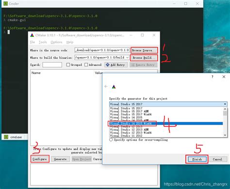 Windows下 Cmake Vs 编译 Opencv Opencvcontribute源码cmake编译opencv Csdn博客