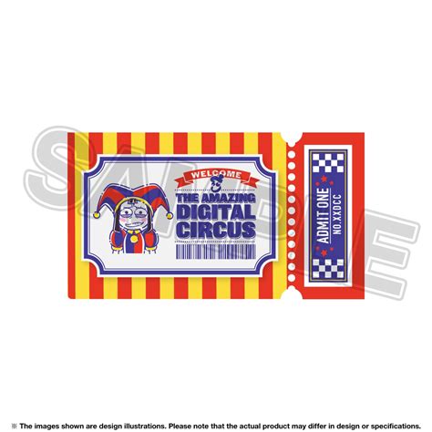 Modeled After A Retro Circus Entry Ticket Our Theamazingdigitalcircus