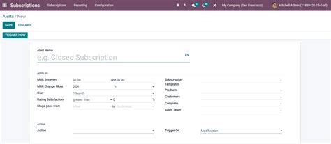 Odoo Subscription Alerts In Odoo 15 Odoo V15 Enterprise Book