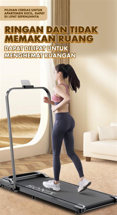 Promo Sonix Treadmill STR01 Running Mat Listrik Lipat Treadmill Elektrik Alat Fitness Walking