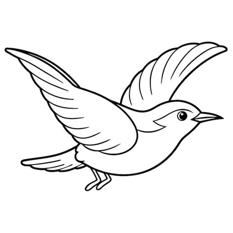 Premium Vector American Dipper Bird Flies Icon Vector Illustration