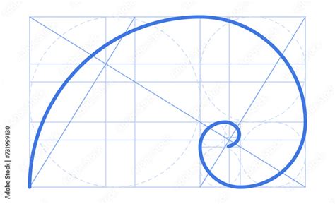 Golden Ratio Template Divine Proportions Golden Spiral Fibonacci Array Fibonacci Numbers