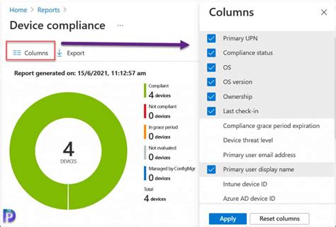 How To Generate And Export Intune Device Compliance Report