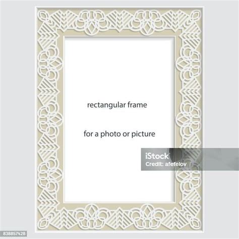 3 차원 벡터 옅은 사각형 프레임 사진 또는 그림 빈티지 소품 비쳐 테두리 축제 패턴 선물 서식 파일에 대 한 공란에 대한 스톡 벡터 아트 및 기타 이미지 Istock