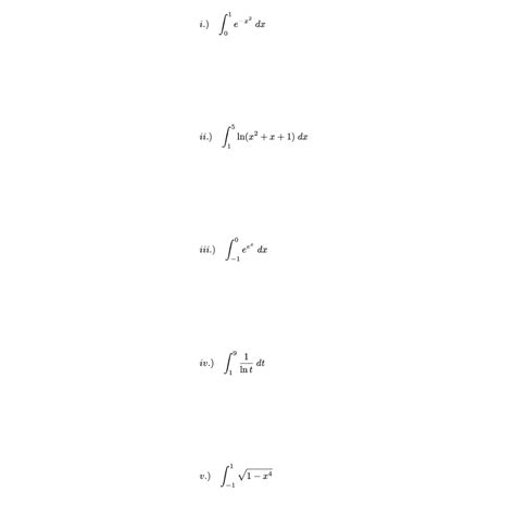 Solved Approximate Each Of The Following Integrals Using The