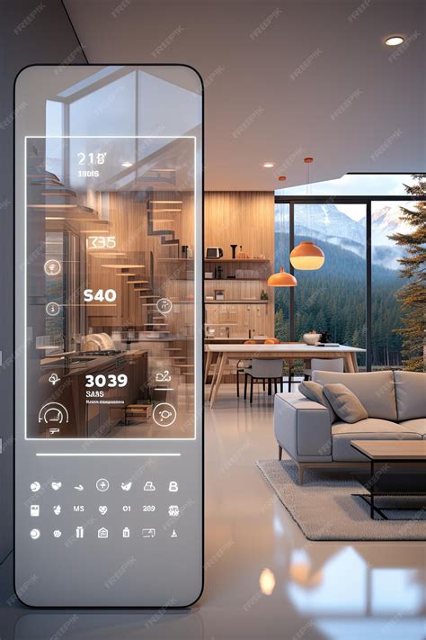 Premium Photo Smart Home Control App Mockup Design An Intuitive Simplifies Home Automation
