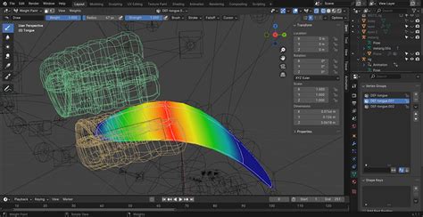 tongue rig not working right help animation and rigging blender