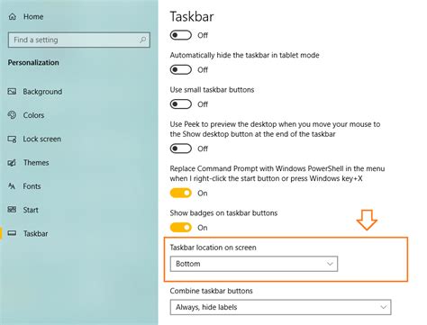 How To Move Taskbar To Bottom In Windows Change Taskbar Position