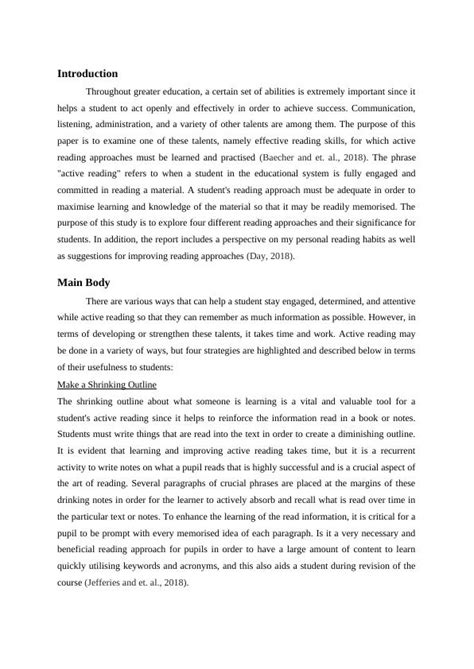 Effective Reading Skills Strategies For Active Reading